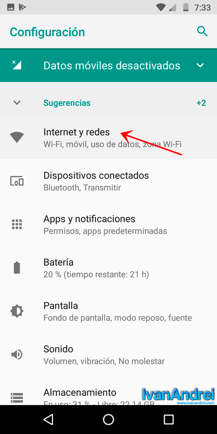 Colocar una IP fija a un teléfono Android - Iván Andréi