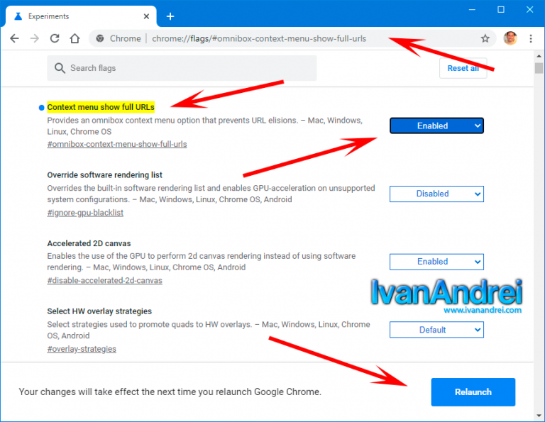 Mostrar URL completa en Google Chrome - Iván Andréi